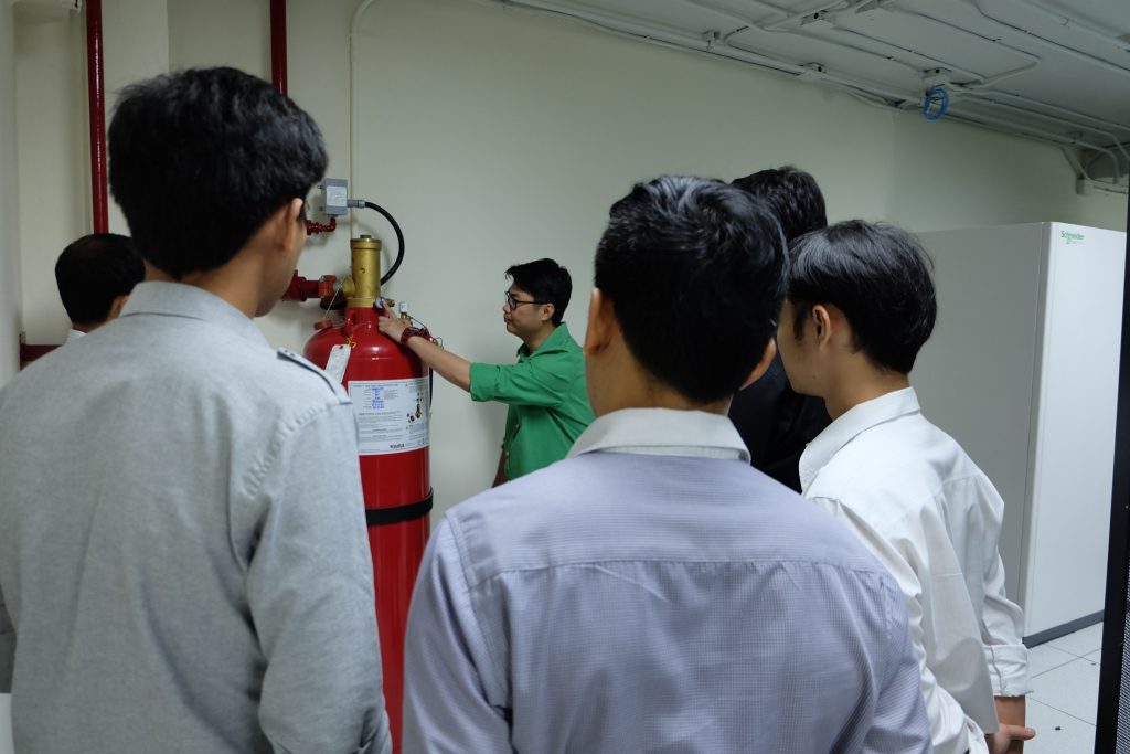 ทดสอบระบบดับเพลิงห้อง Data Center – Network Operation Center