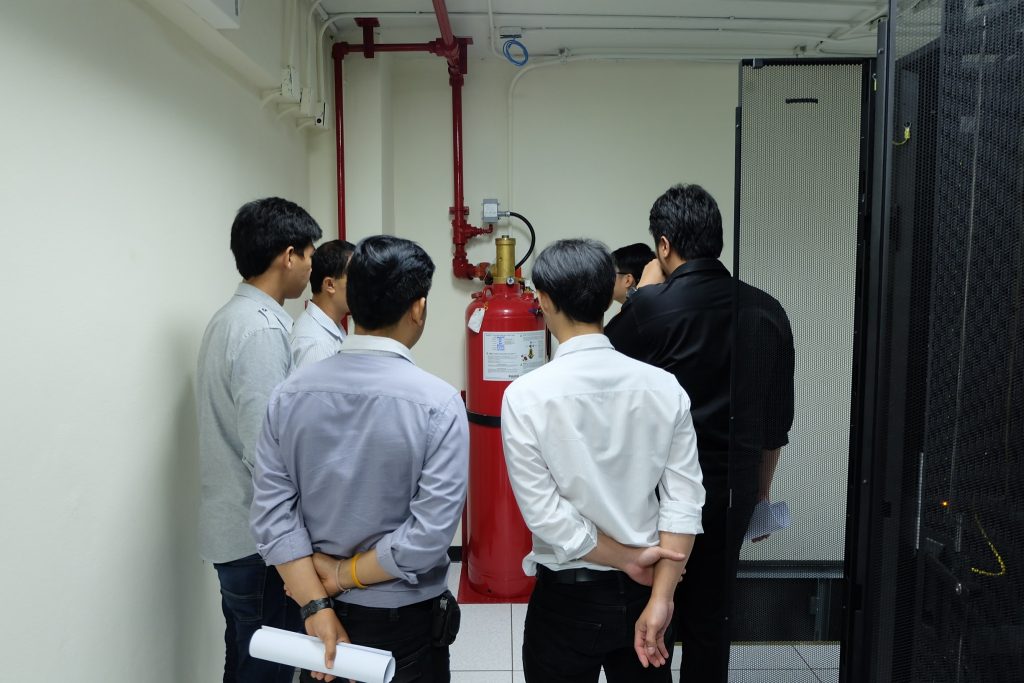 ทดสอบระบบดับเพลิงห้อง Data Center – Network Operation Center